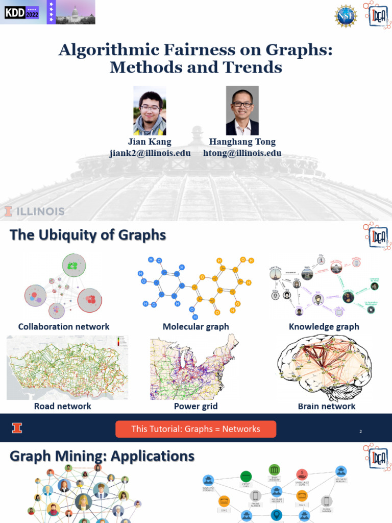 Kdd2022tutorial Fairness On Graphs | PDF | Machine Learning | Justice