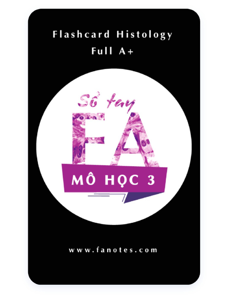 FA Card - Mô Học III | PDF