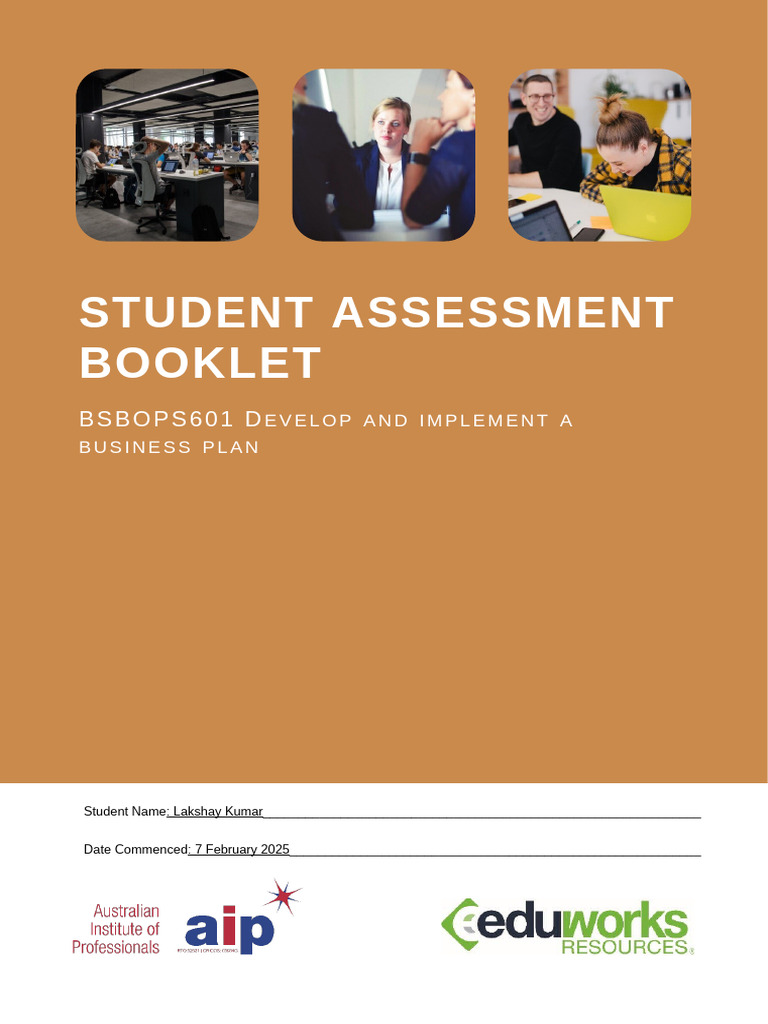Aip - Bsbops601 Student Assessment Booklet v4 (Id 209475) Lakhshay | PDF | Learning | Marketing