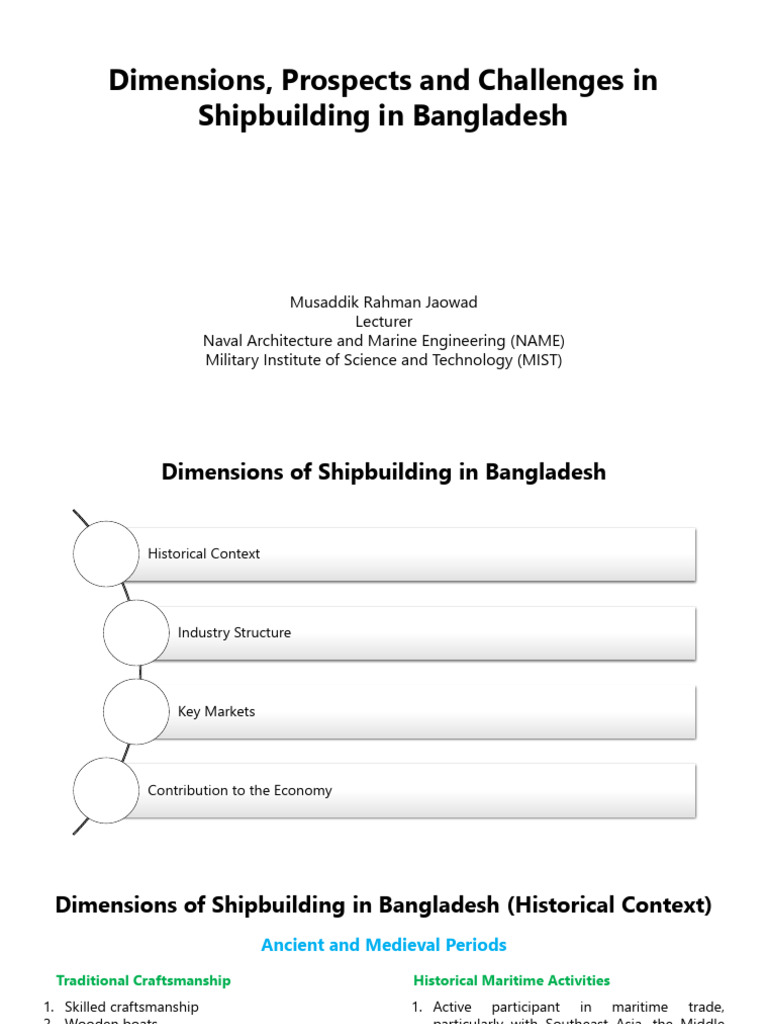 Shipbuilding in Bangladesh: Growth & Challenges | PDF | Shipbuilding ...