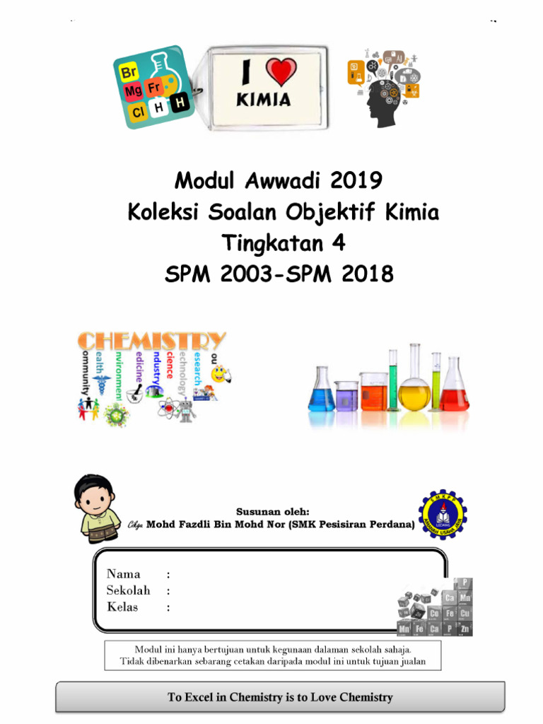 Modul Kimia F4 Objektif | PDF