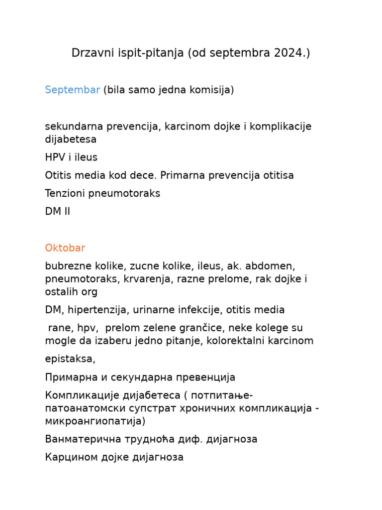 Drzavni ispit, pitanja od septembra 2024._57e0f19c-cec8-46aa-bc25-cd01a37142b8 | PDF