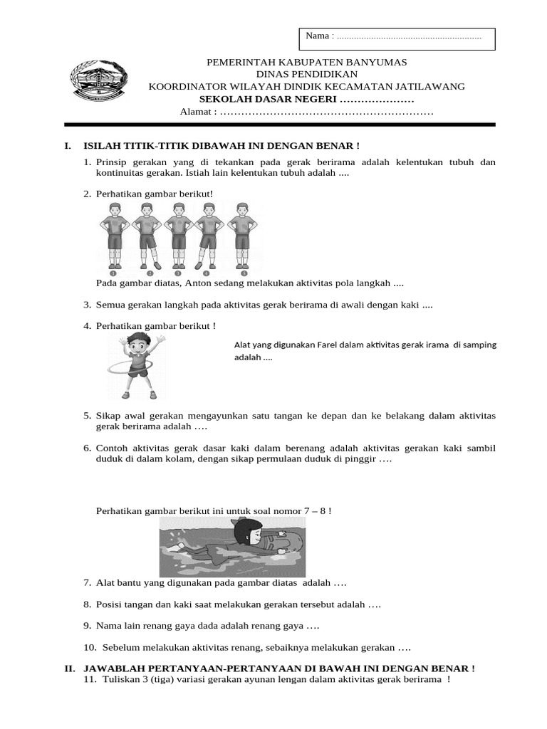Soal Pjok Kelas V | PDF