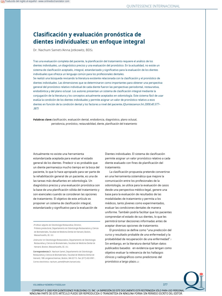 2009 Samet - Classification and Prognosis Evaluation - En.es | PDF ...
