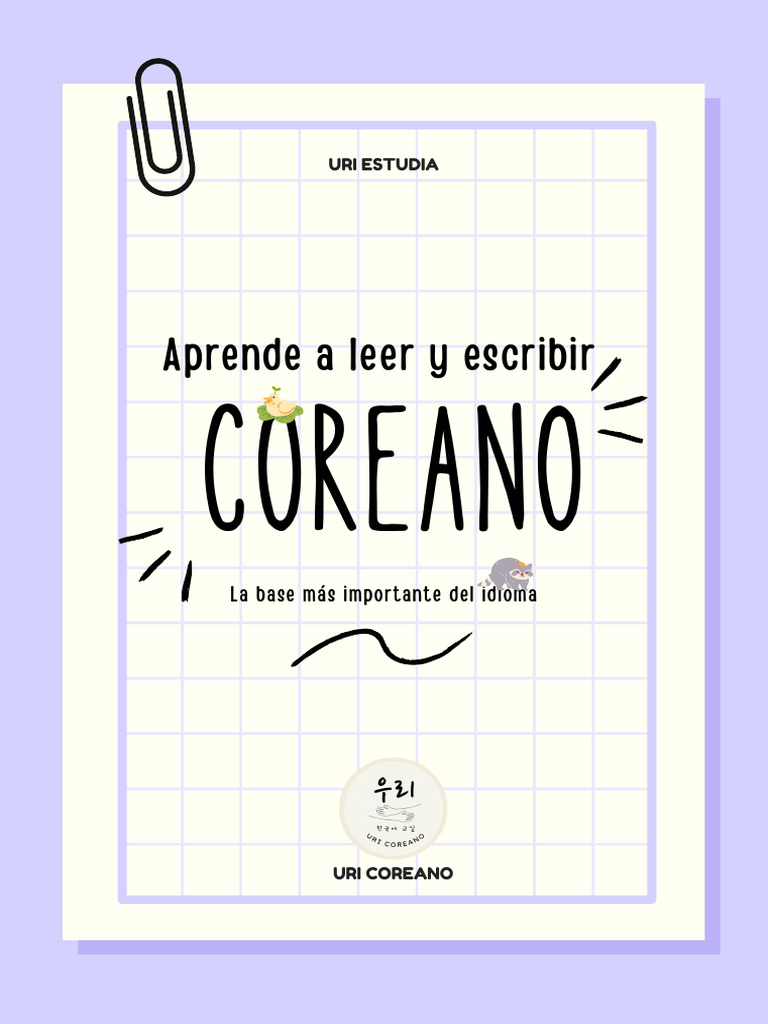 Aprende a leer y escribir coreano | PDF | Comunicación humana | Lingüística