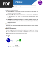 Class 11 Gravitation Formula Sheet | PDF | Newton's Law Of Universal ...