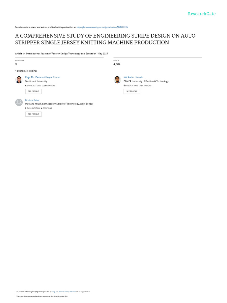 A Comprehensive Study of Engineering Stripe Design On Auto Stripper ...