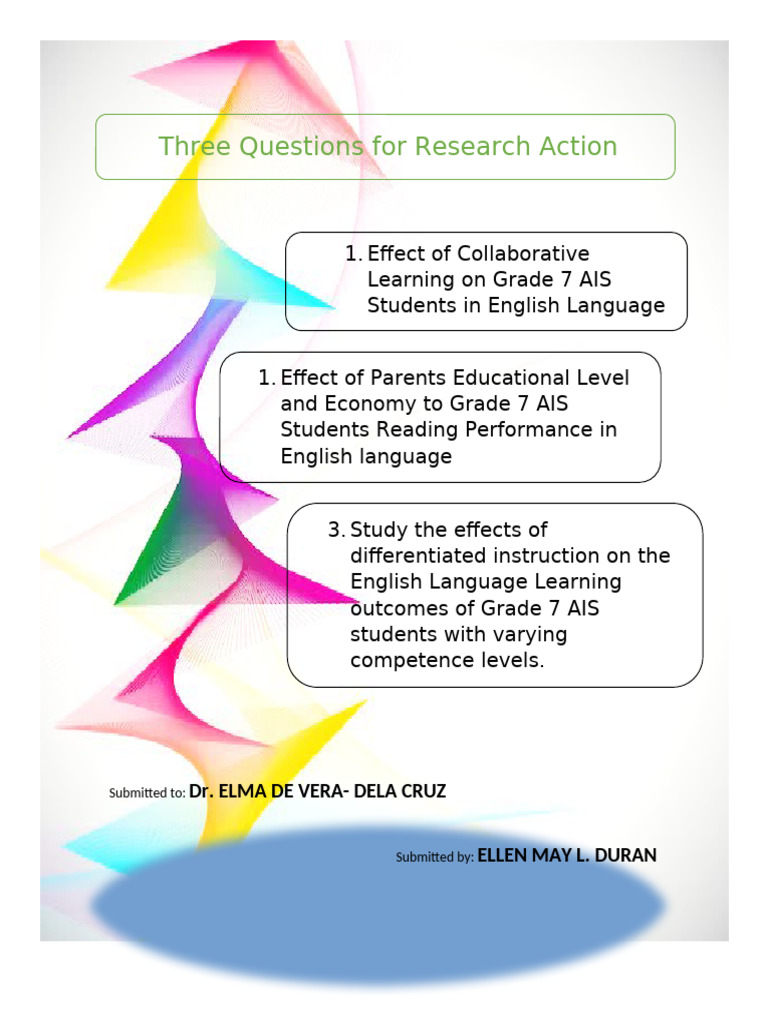 3 Action Research Question | PDF