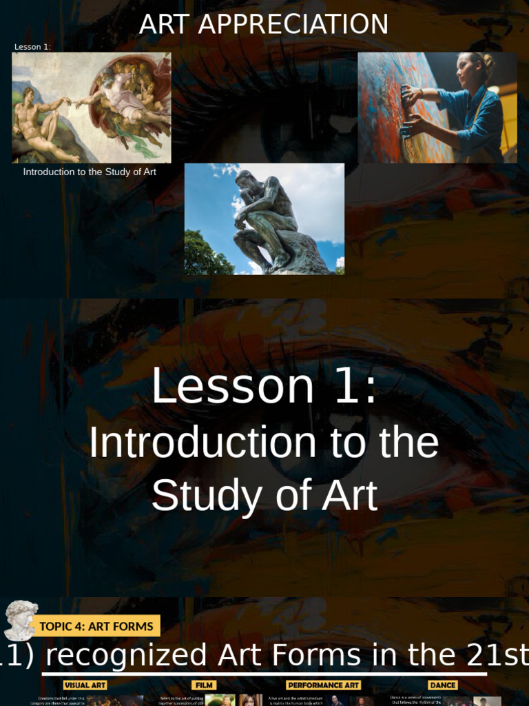 Art Appreciation-Lesson 1-Topic 4 | PDF | The Arts | Aesthetics