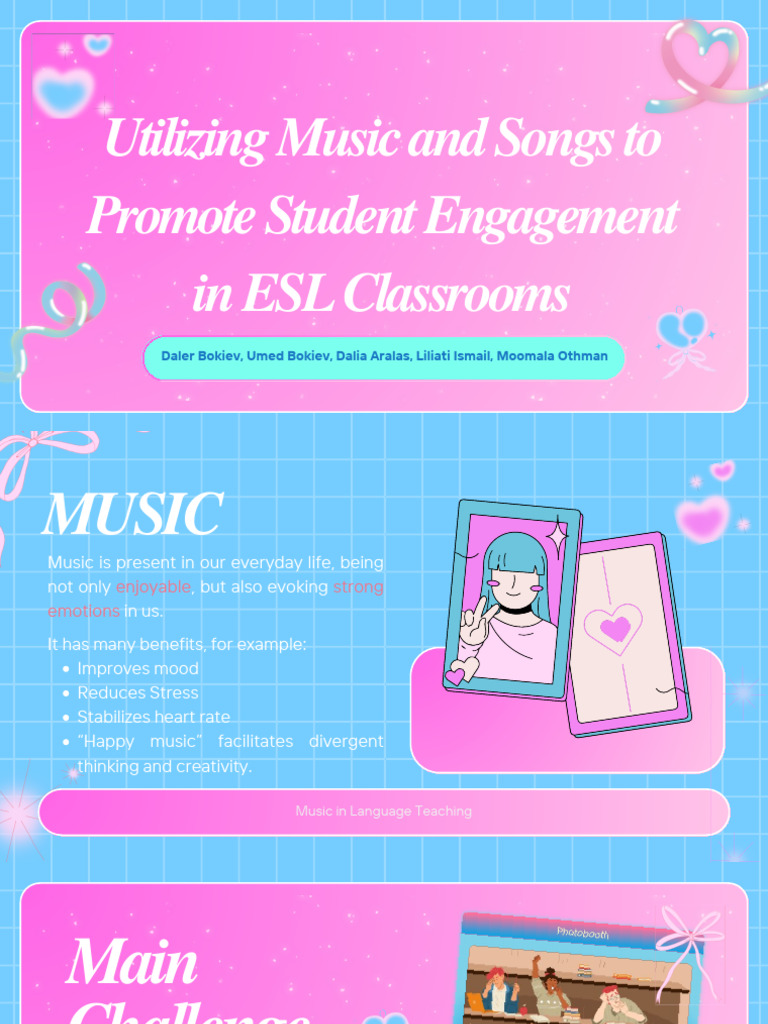 Utilizing Music and Songs To Promote Student Engagement in ESL ...