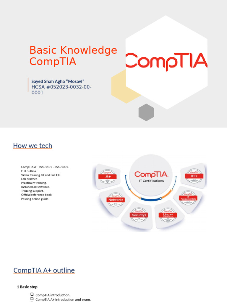 CompTIA A+ Certification Training Guide | PDF | Computer Hardware ...