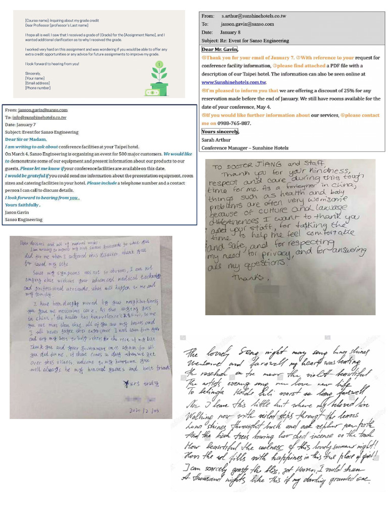 Letters and Emails | PDF