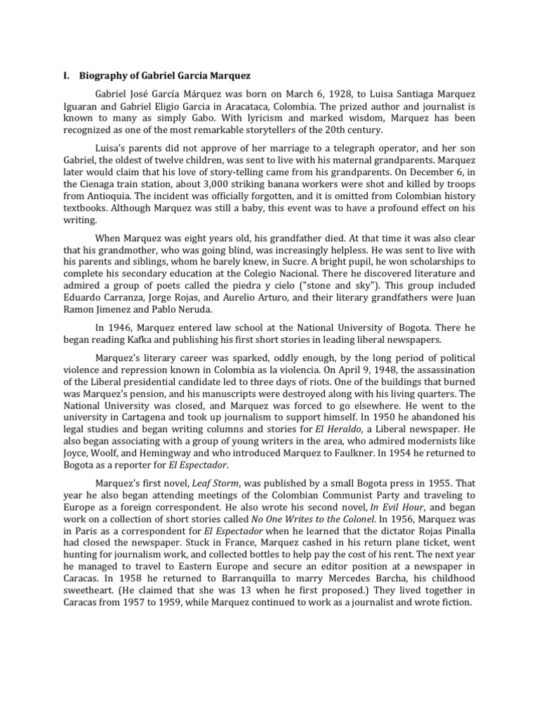 Gabriel Garcia Marquez's Death Location | PDF | Gabriel García Márquez