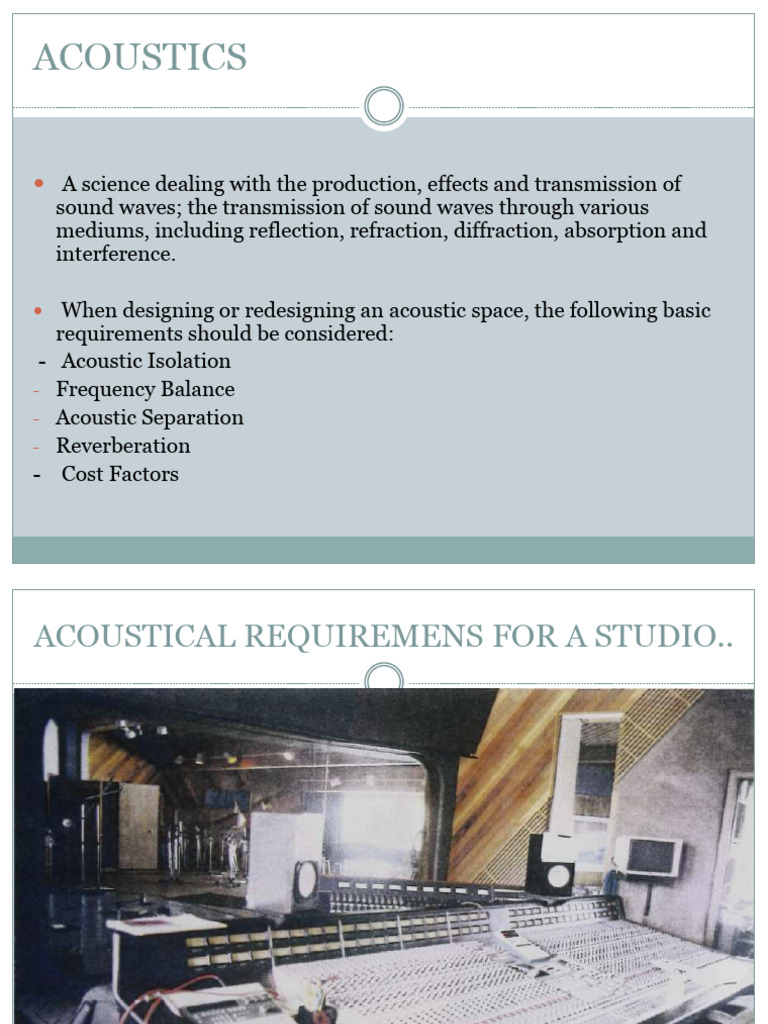 Essential Acoustic Design Principles | PDF | Drywall | Building Engineering