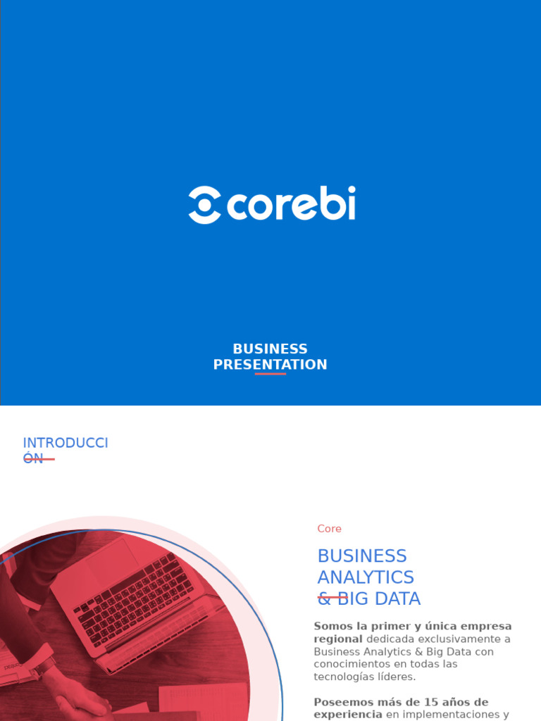 CoreBI - BusinessPresentation | PDF | Cambio tecnológico | Innovación