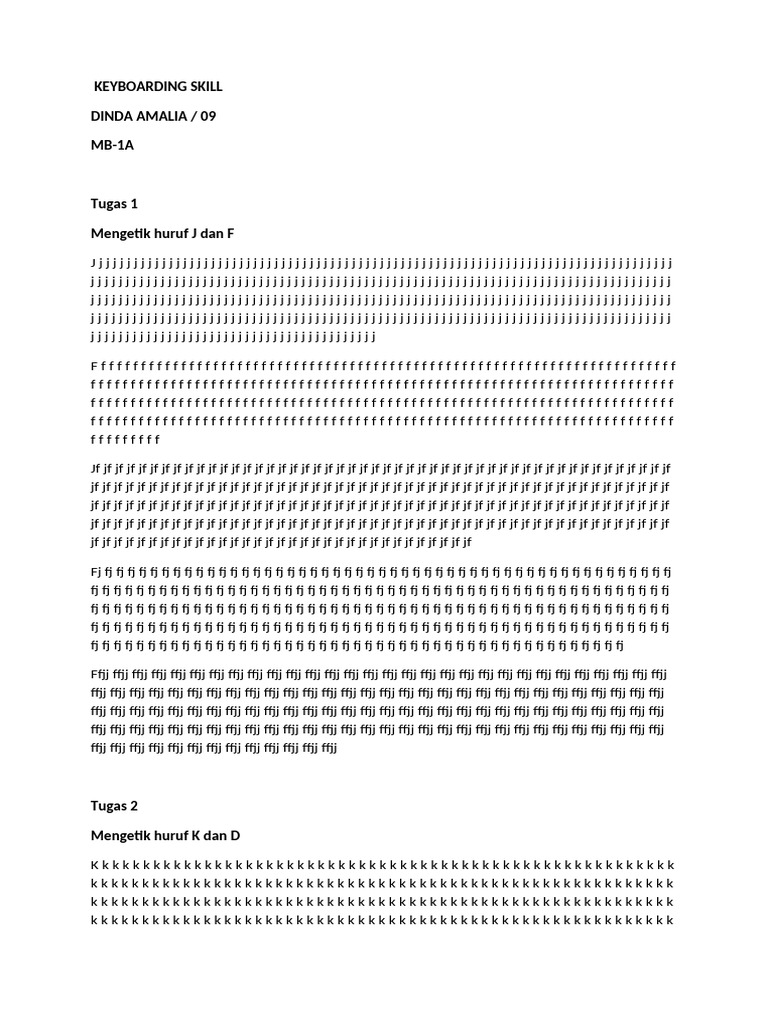 DINDA AMALIA - Keyboarding Skill | PDF