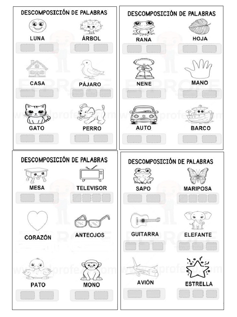 DESCOMPONER PALABRAS | PDF