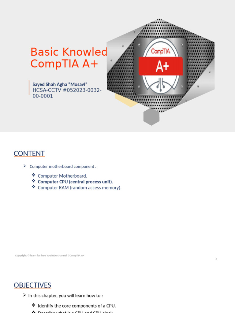 2 CPU (Central Process Unit) | PDF | Central Processing Unit | Multi ...