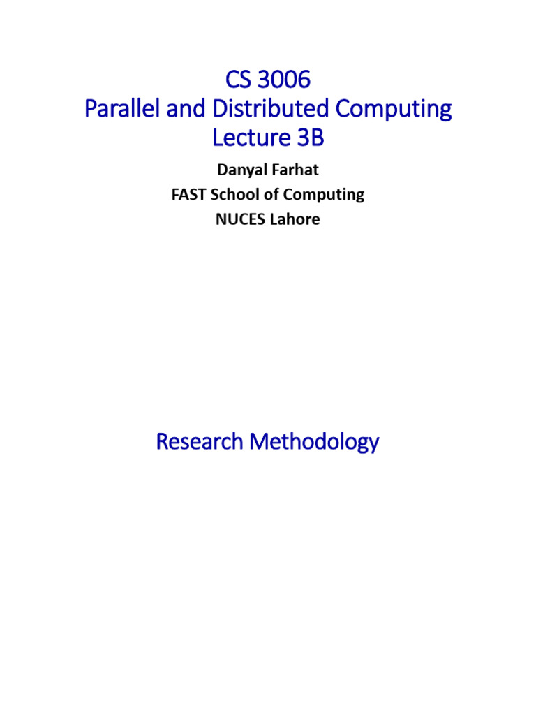 Lecture 3B Research Methodology | PDF | Association For Computing Machinery