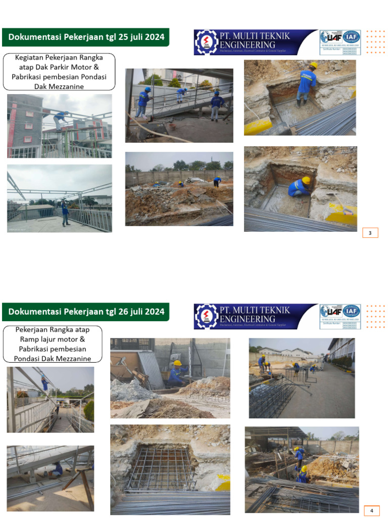 Dokumentasi Progress Pekerjaan Ke 4 | PDF
