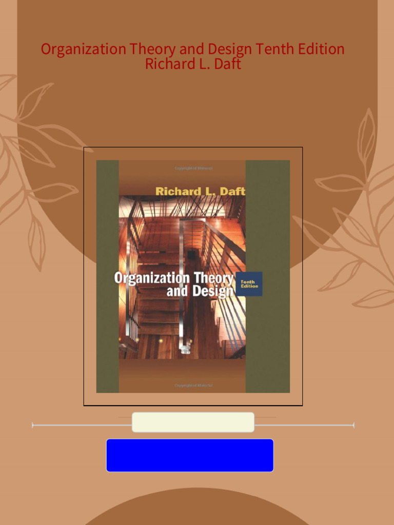 (FREE PDF Sample) Organization Theory and Design Tenth Edition Richard L. Daft Ebooks | PDF ...