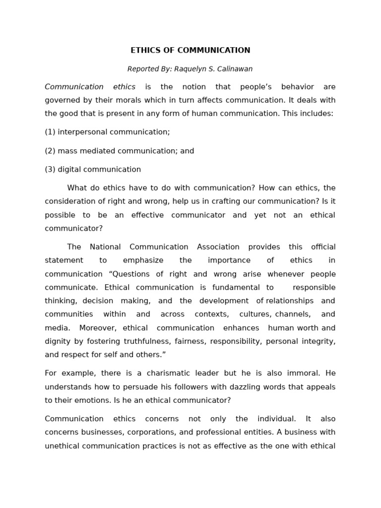Women and Accountability in Ethics | PDF | Communication | Psychology