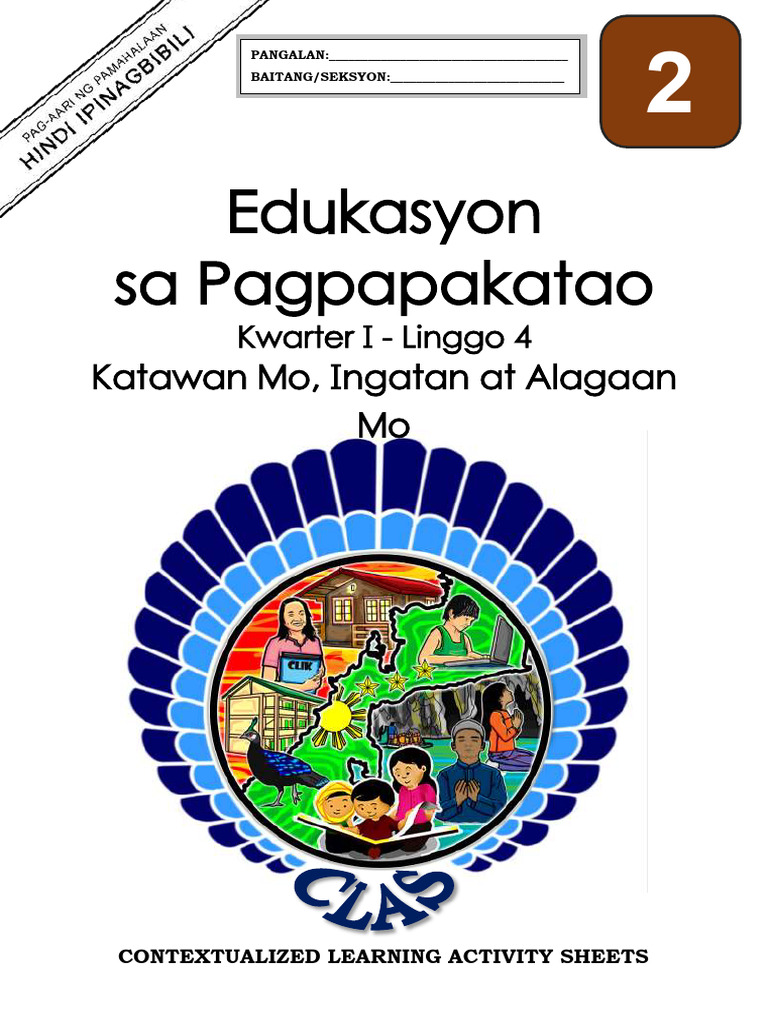 EsP2 - Q1 - CLAS4 - Katawan Mo, Iingatan at Alagaan Mo - RHEA ANN NAVILLA | PDF
