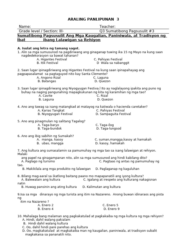 AP3Q3 ST3 Edited | PDF