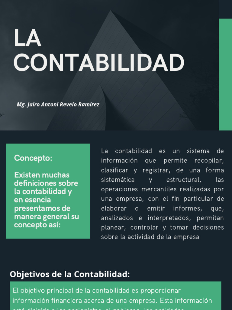 Conceptos y Objetivos de la Contabilidad | PDF | Contabilidad | Business