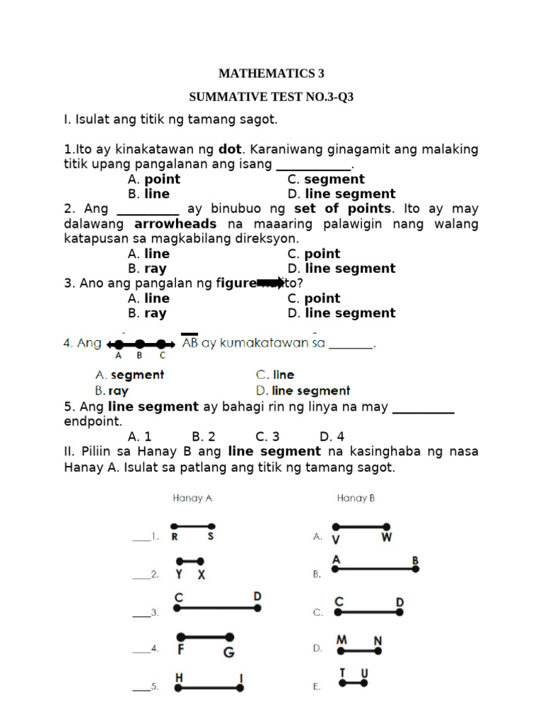 Math 3 ST3Q3 | PDF