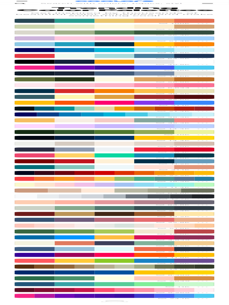 Trending Color Palettes Inspiration | PDF