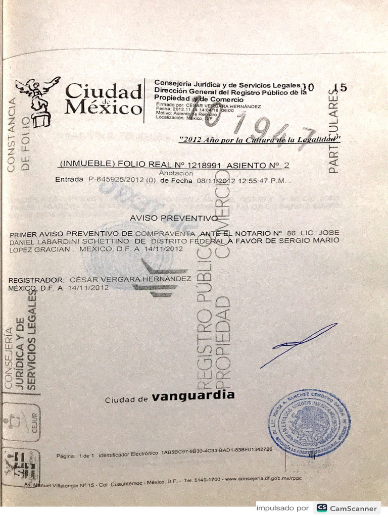 Medidas y Colindancias Con Sellos de Notaria-3 | PDF