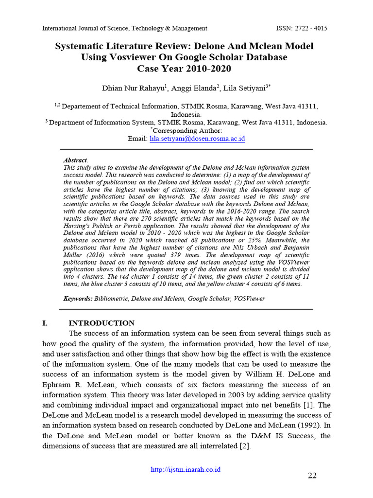 402-Article Text-3043-1-10-20220109 | PDF | Methodology | Publishing