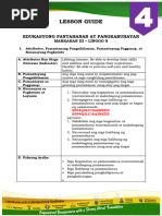 Q3 LE EPP 4 Lesson 8 Week 8 | PDF