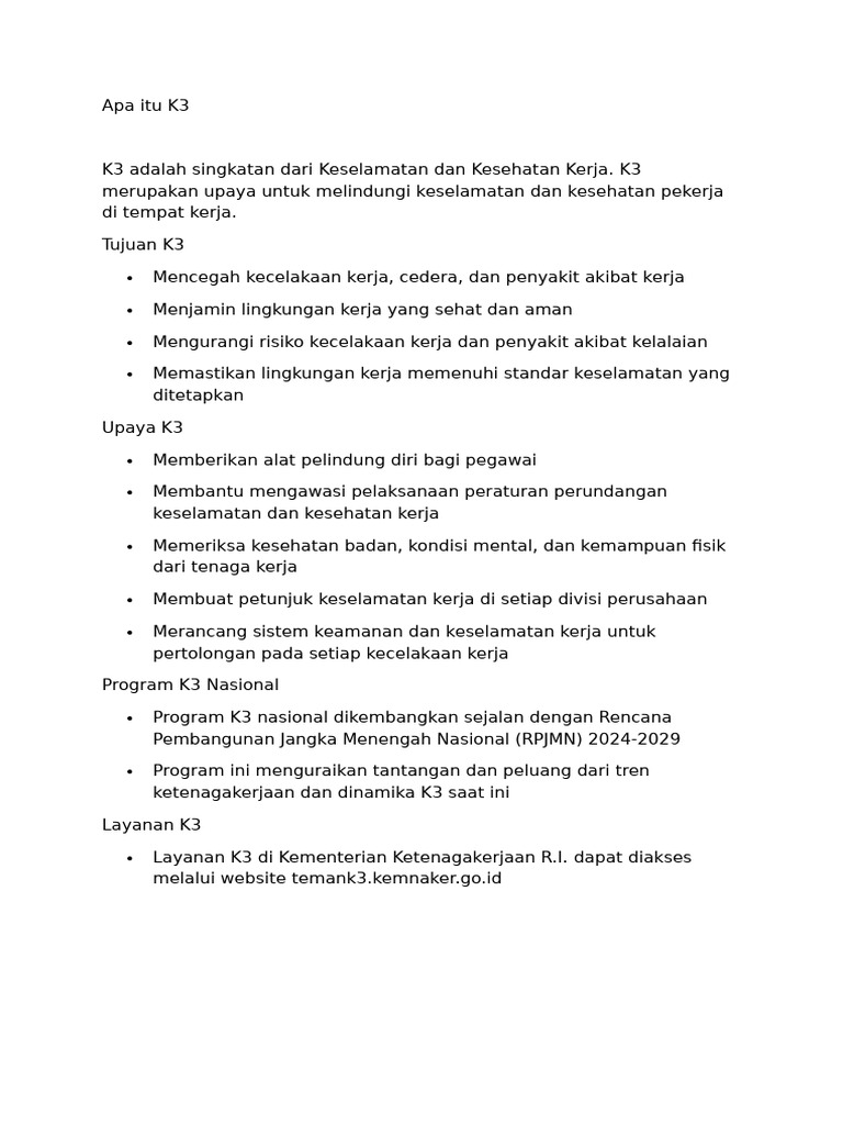 Apa Itu K3 | PDF