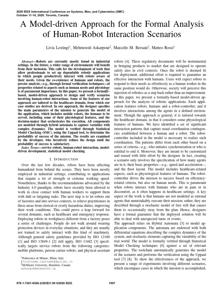 A_Model-driven_Approach_for_the_Formal_Analysis_of_Human-Robot_Interaction_Scenarios | PDF ...
