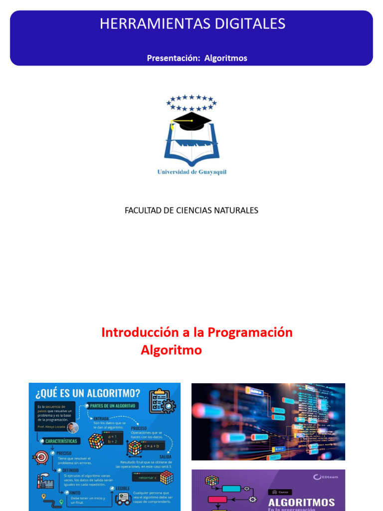 Introducción a Algoritmos y Diagramas | PDF | Algoritmos | Programa de computadora