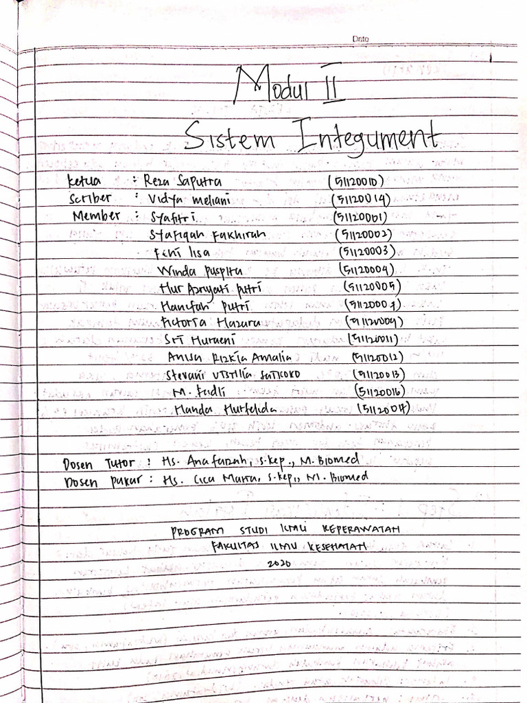 Logbook Syafitri(51120001)Modul II Siste | PDF