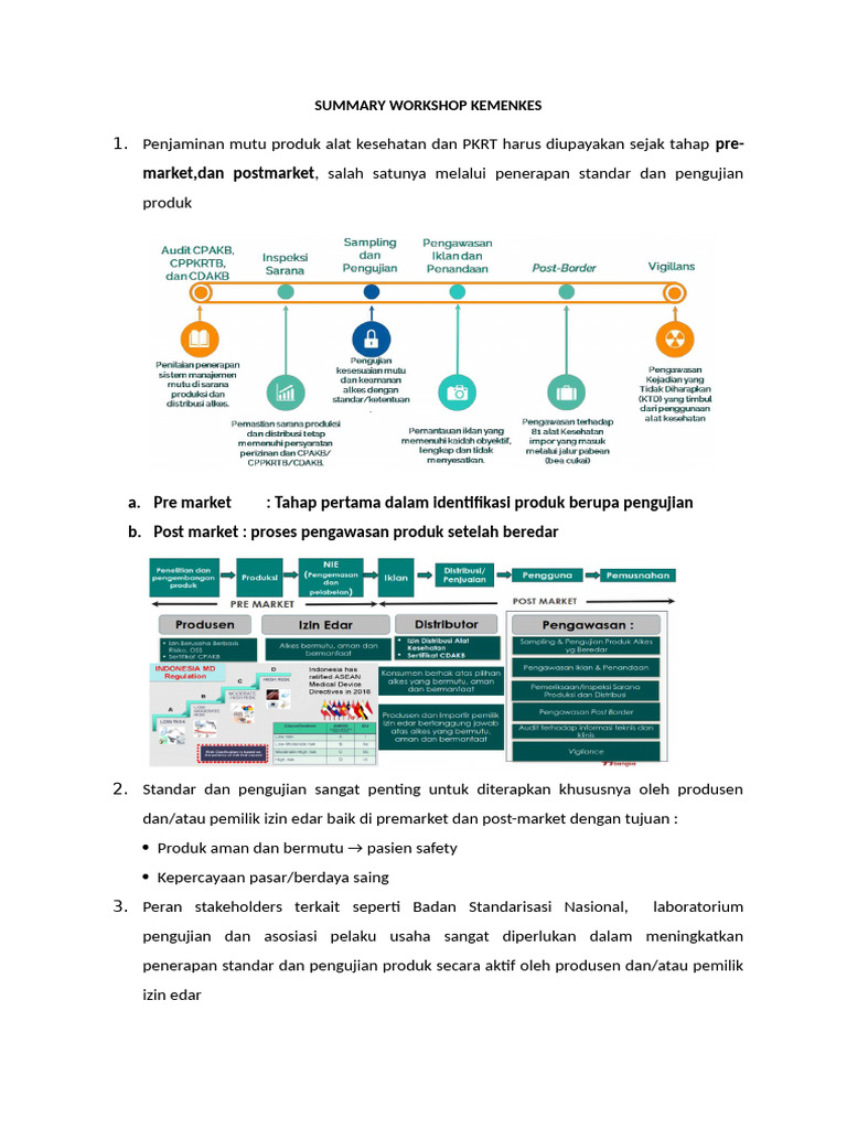 SUMMARY WORKSHOP KEMENKES | PDF