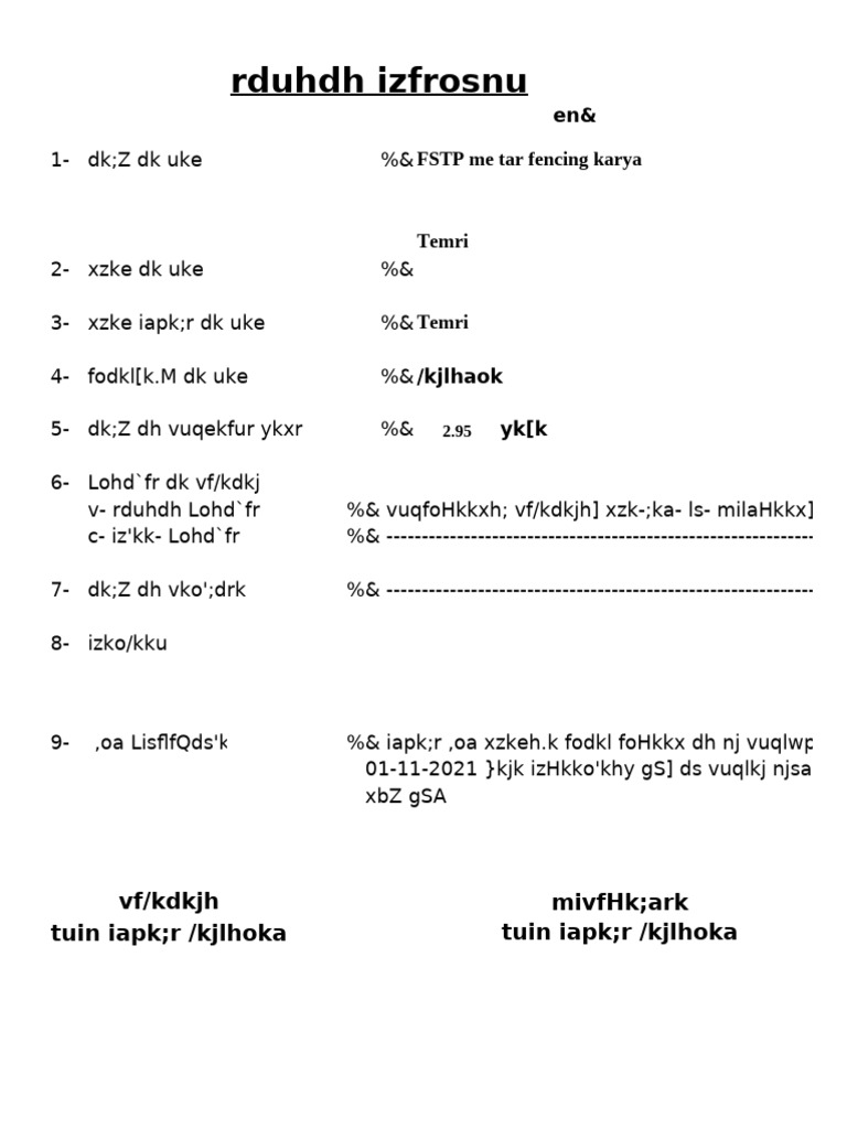 Temri-Fstp Me Tar Fencing Karya | PDF