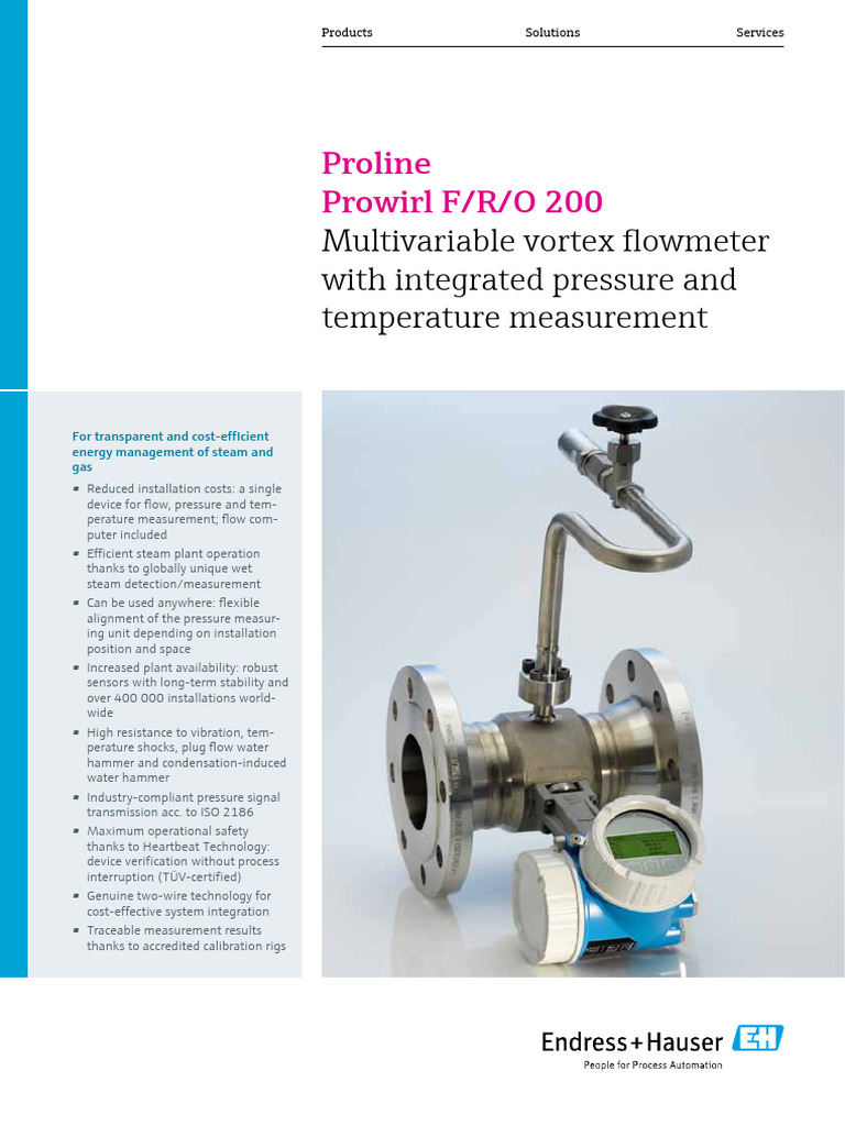 Multivariable Flowmeter With P T 1658855860 | PDF | Flow Measurement ...