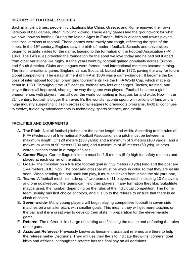 PE act 1 | PDF | Association Football | Defender (Association Football)