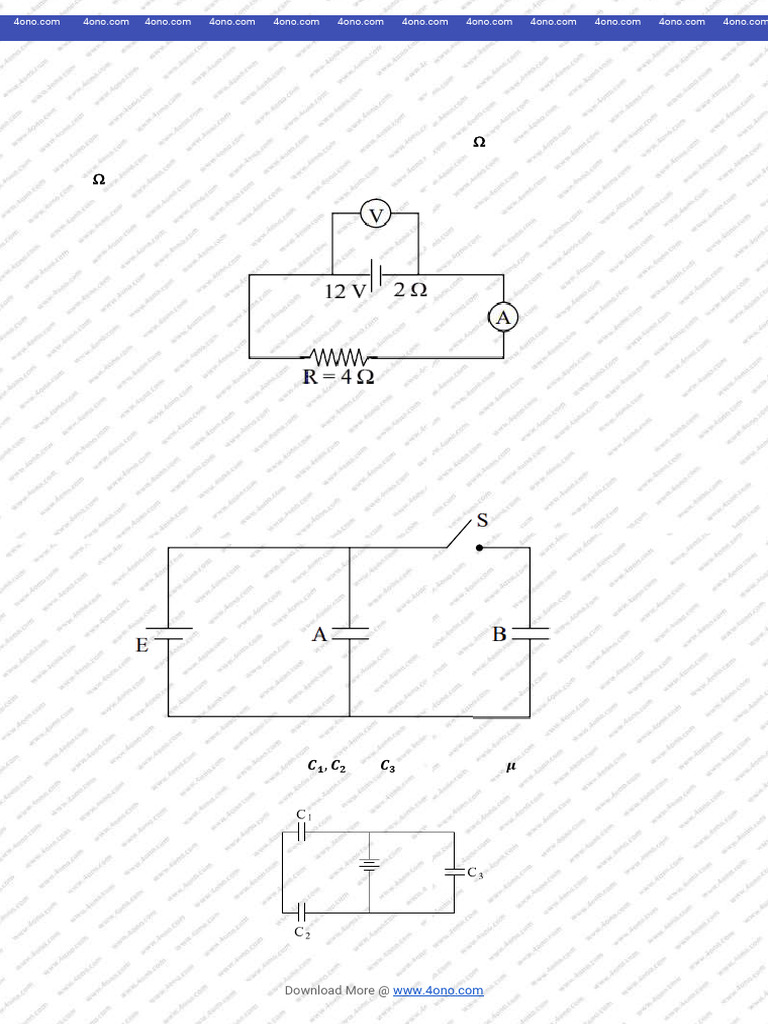 Chapter 2 (Electrostatic potential and Capacitance) Unsolved | PDF | Capacitor | Capacitance