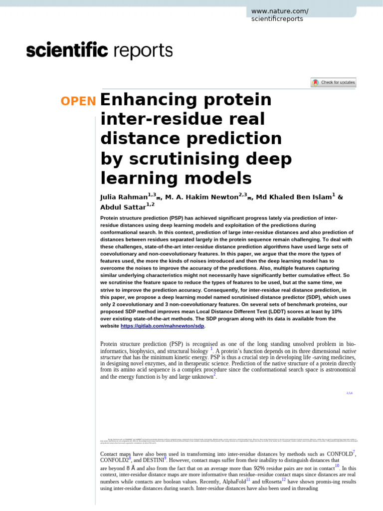 Enhancing protein inter-residue real distance prediction by scrutinising deep learning models ...