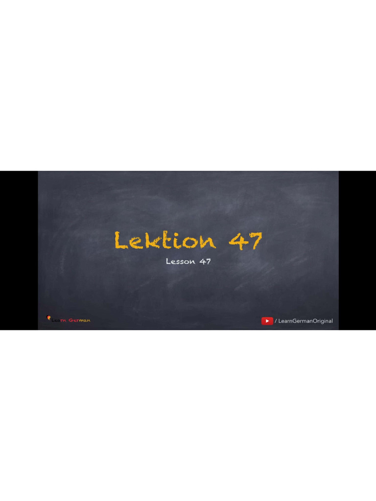 Lektion 47-Describing Vacation | PDF