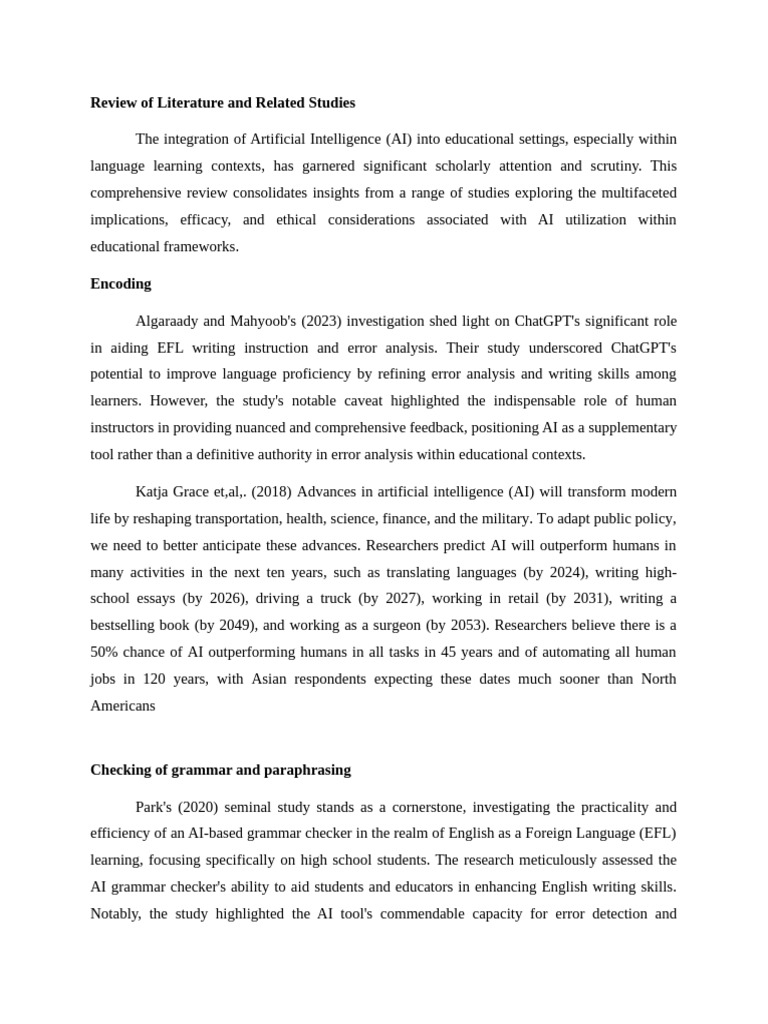 rrl-draft | PDF | Artificial Intelligence | Intelligence (AI) & Semantics