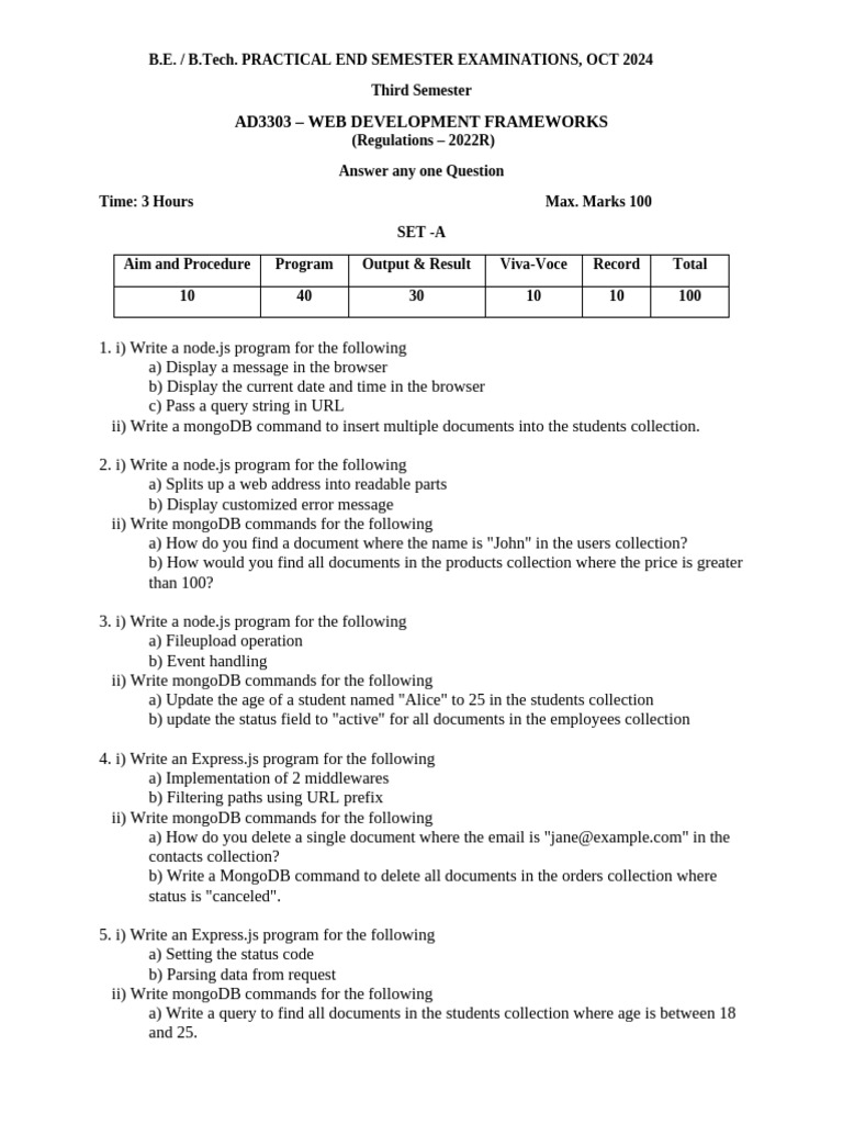 ML Practical Question Set A | PDF | Mongo Db | Information Technology