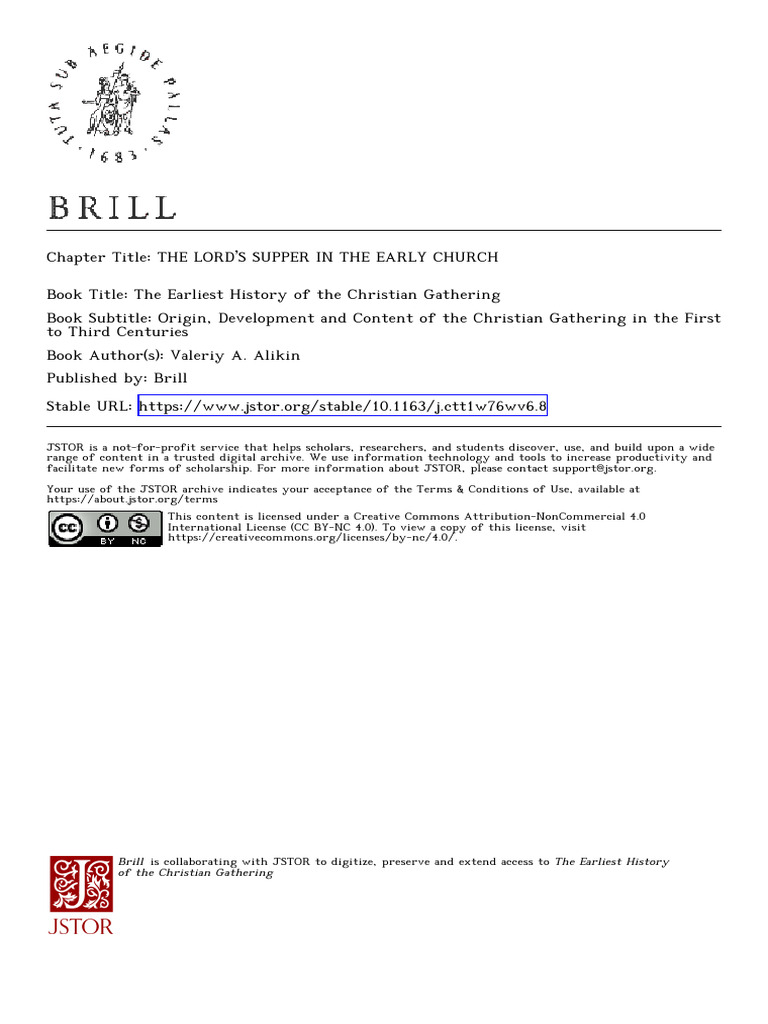 Alikin-LORDSSUPPEREARLY-2010 (1) | PDF | Eucharist | Last Supper