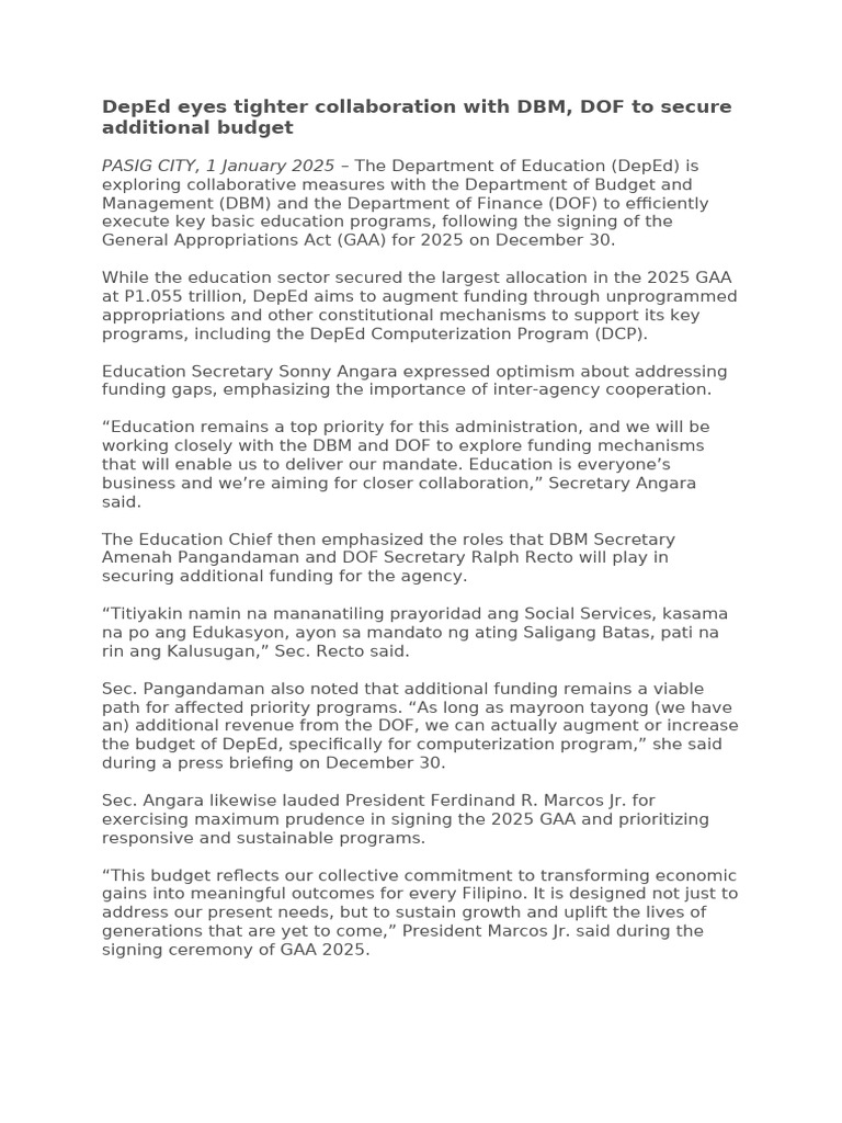 Copy Reading Final Activity For RSPC | PDF | Rodrigo Duterte | Teachers