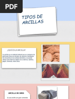 Tipos de arcilla y sus usos principales | PDF | Arcilla | Geología